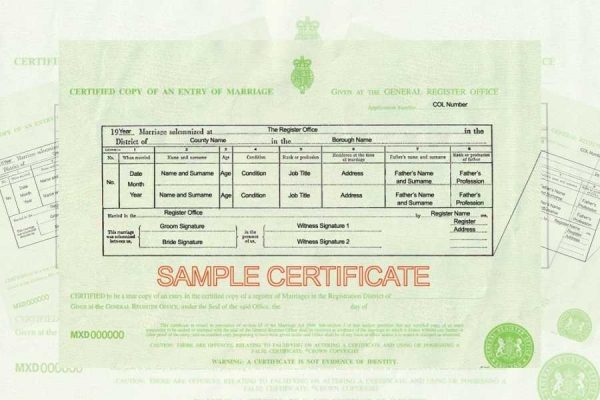 Documents Required for Overseas Marriage [+Civil Partners]