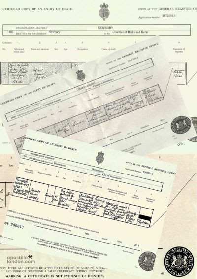 How to get an UK Apostille for a Death Certificate