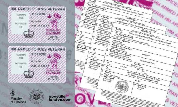 How To Legalise an Armed Forces ID Card With an Apostille