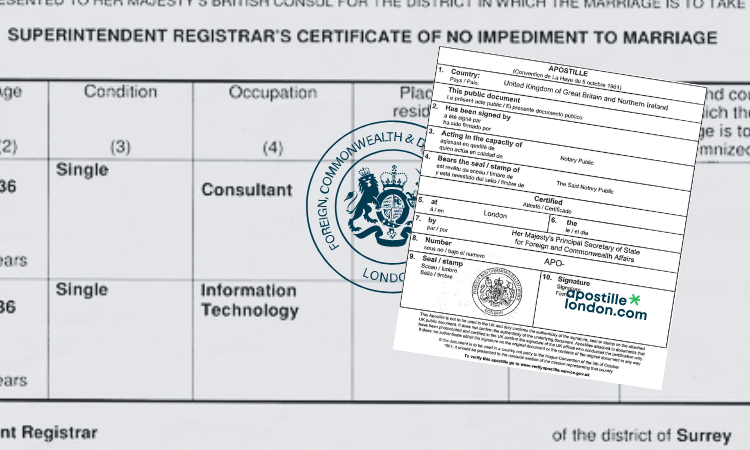 How to get an Apostille for a Certificate of No Impediment