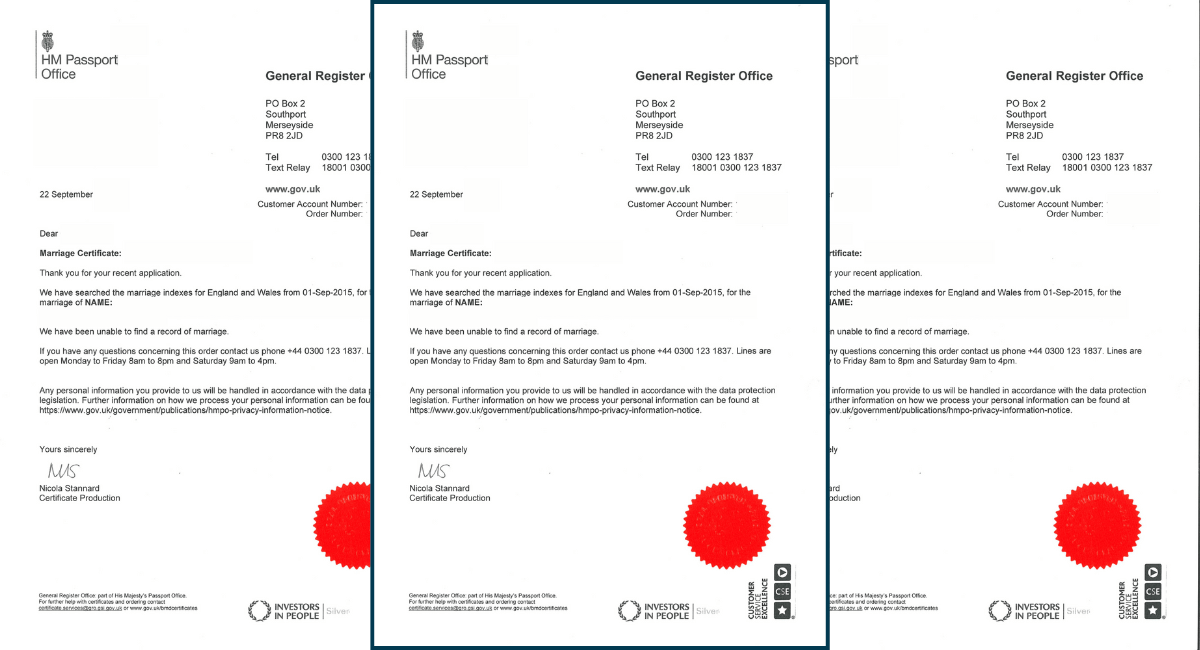 Order your Apostille for a Letter of No Trace